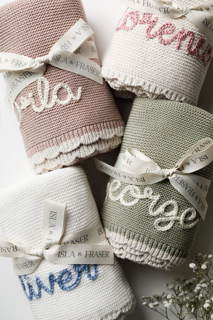 A Story with Every Stitch: Our Hand-Embroidered Baby Blankets – Isla ...