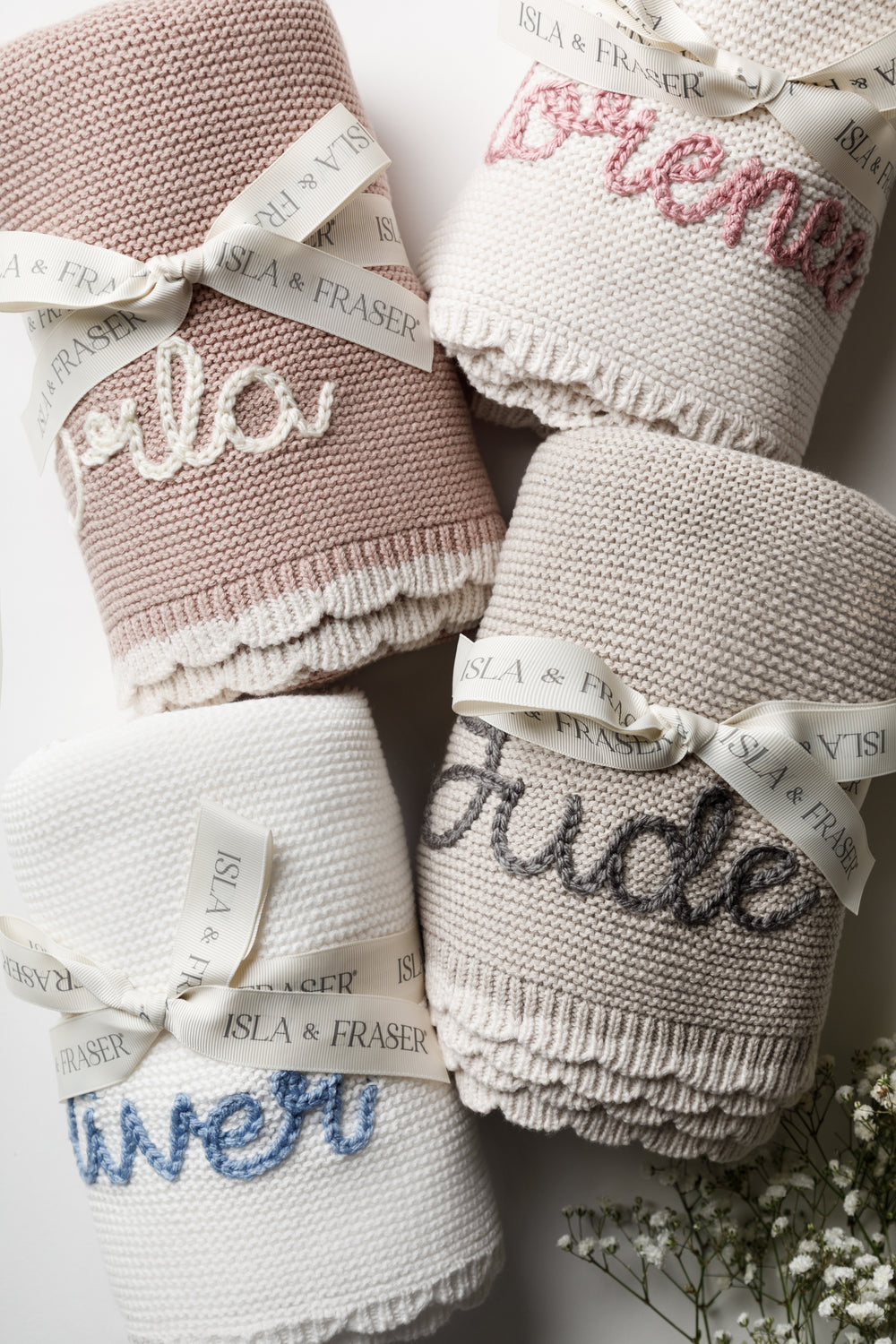 Isla and Fraser Organic Cotton Baby Blanket - Personalised – Isla & Fraser
