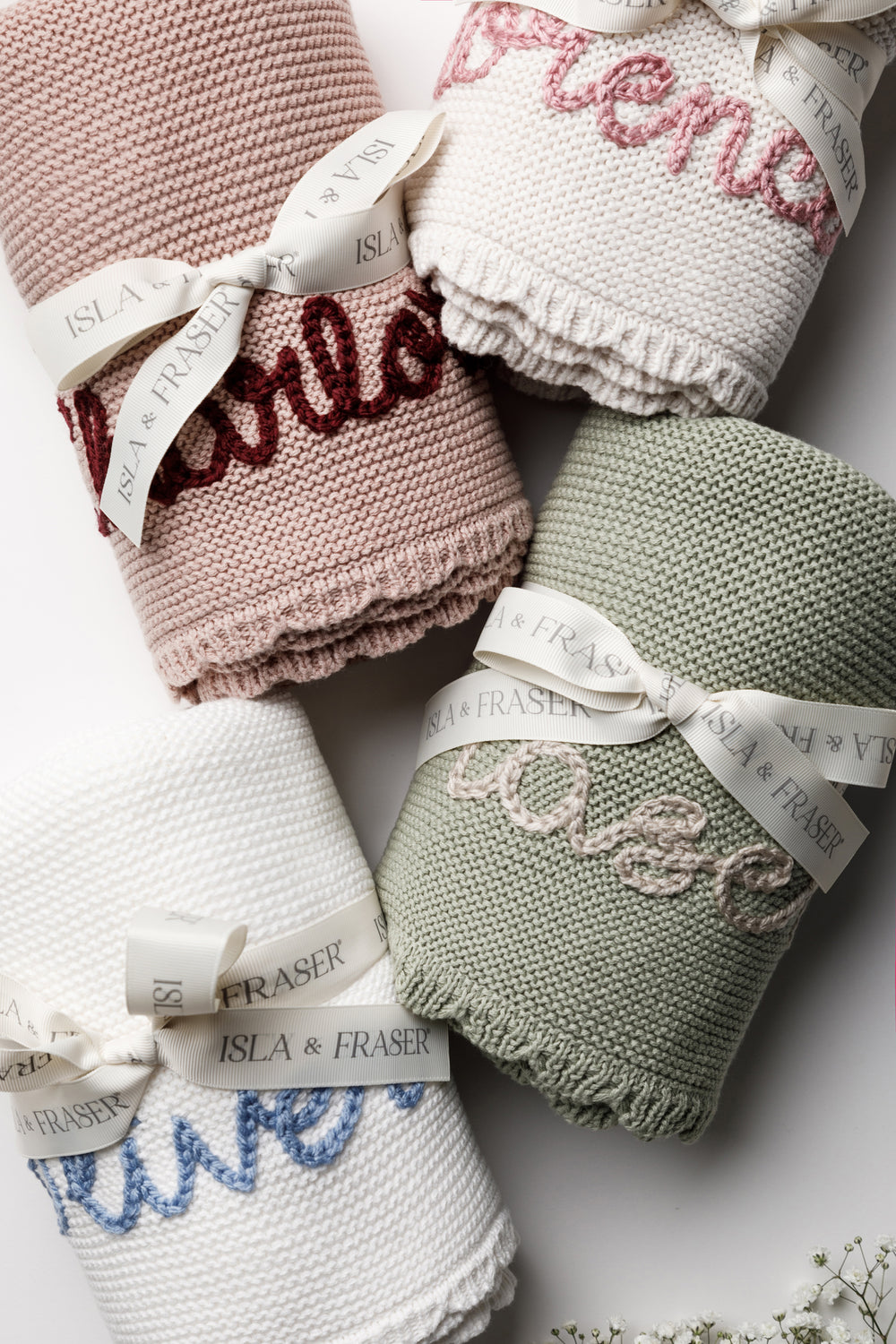 Isla and Fraser Organic Cotton Baby Blanket - Personalised – Isla & Fraser